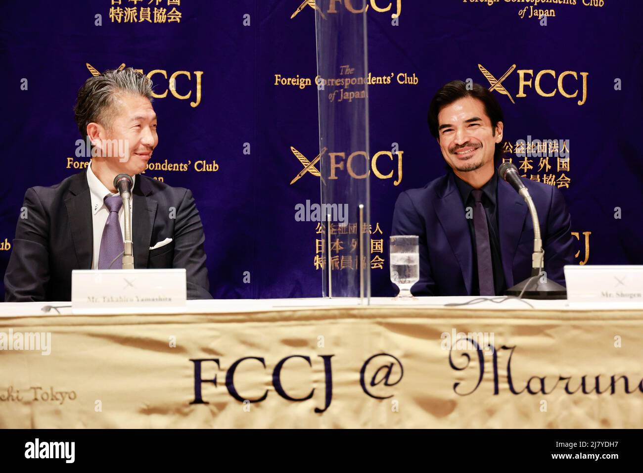 May 11, 2022, Tokyo, Japan: (L to R) Producer Takahiro Yamashita and ...