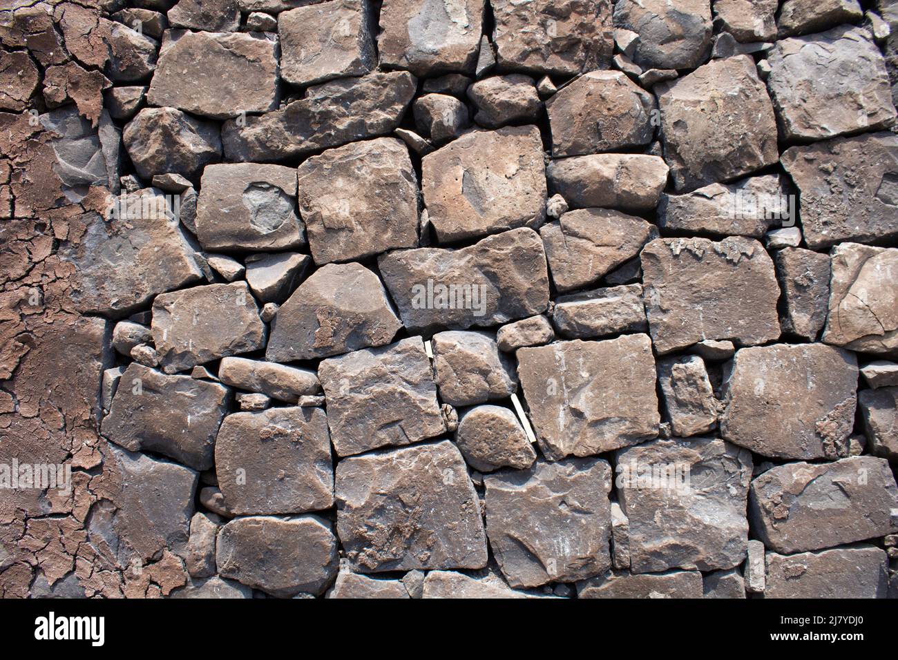 Landscape, Beautiful stone wall, sand water Stock Photo - Alamy