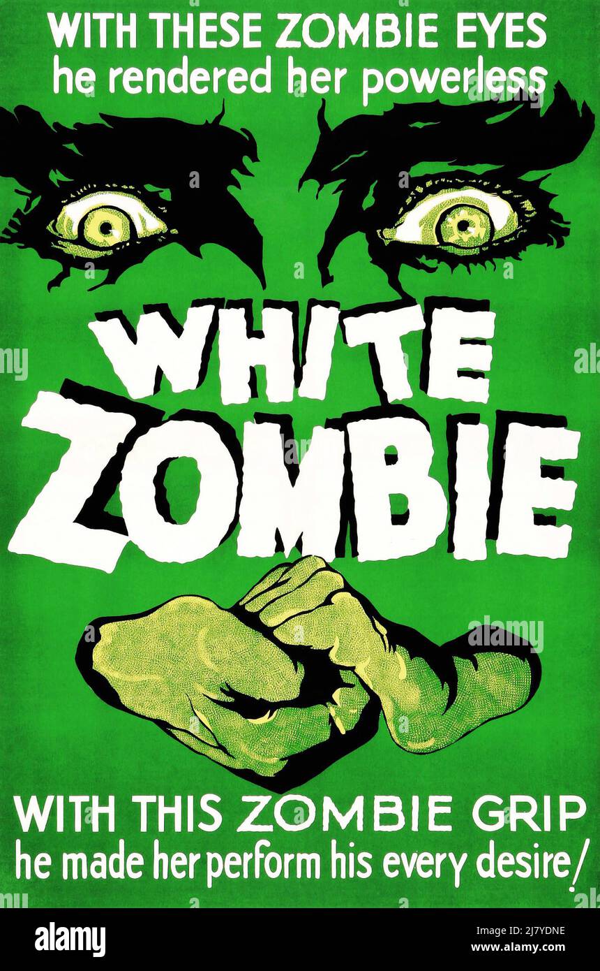 White zombie poster hi-res stock photography and images - Alamy