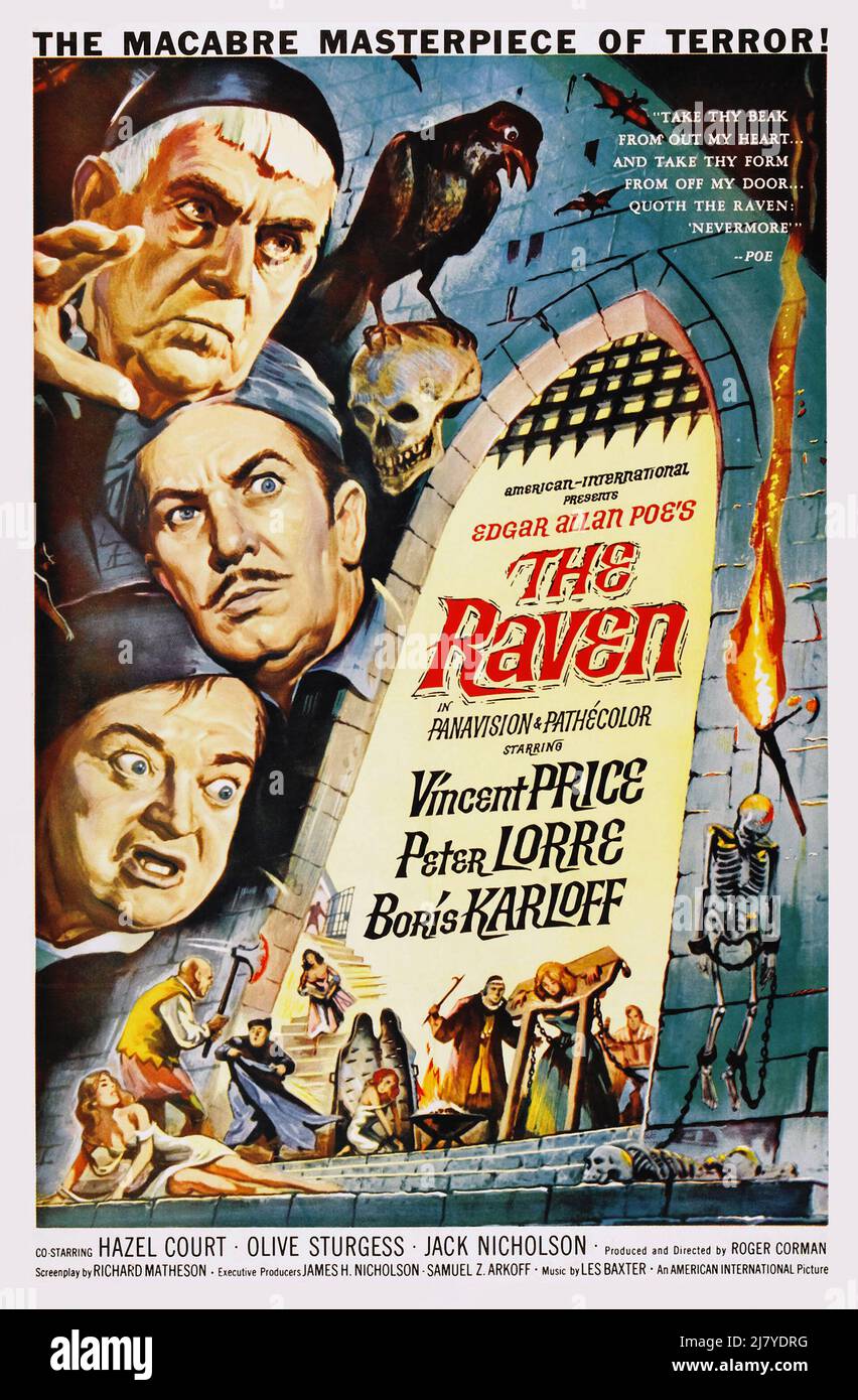 Edgar allan poe the raven book hi-res stock photography and images - Alamy