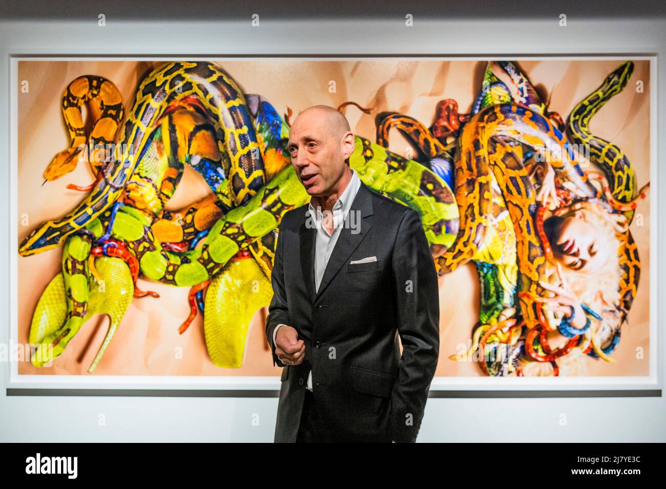 London, UK. 11th May, 2022. Nick Knight (pictured in front of Snakes ...