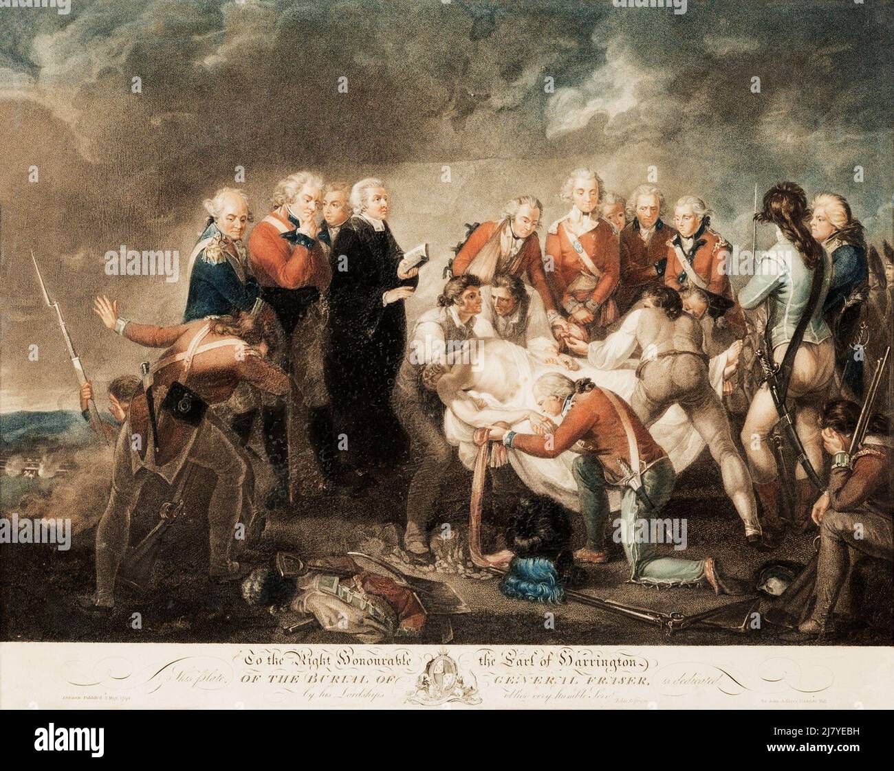 The Burial of General Fraser Stock Photo - Alamy