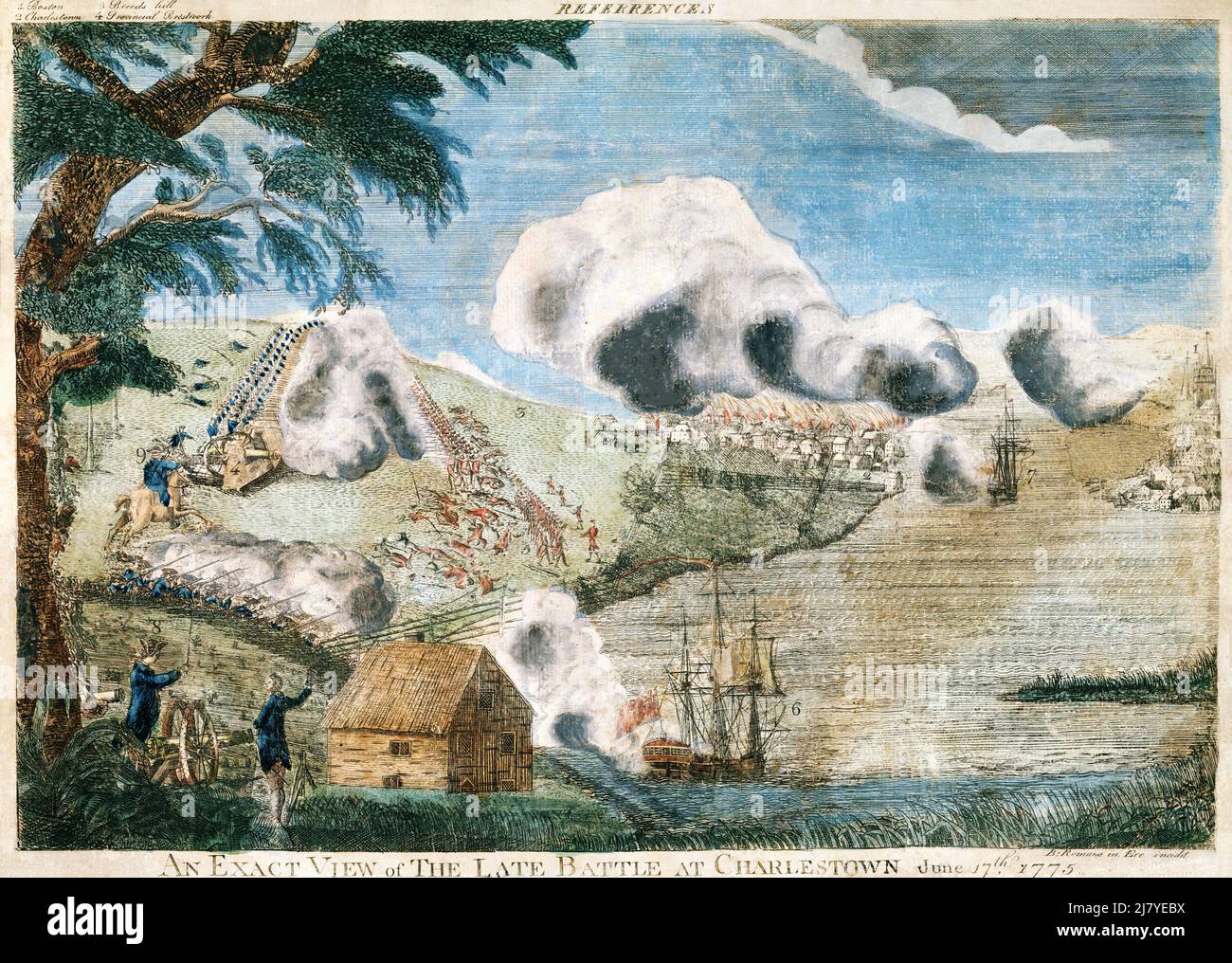 Battle of Charleston Stock Photo - Alamy