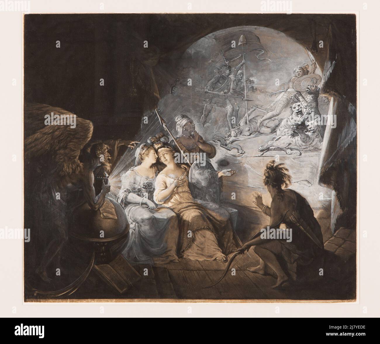 The Tea-Tax-Tempest (The Oracle Stock Photo - Alamy