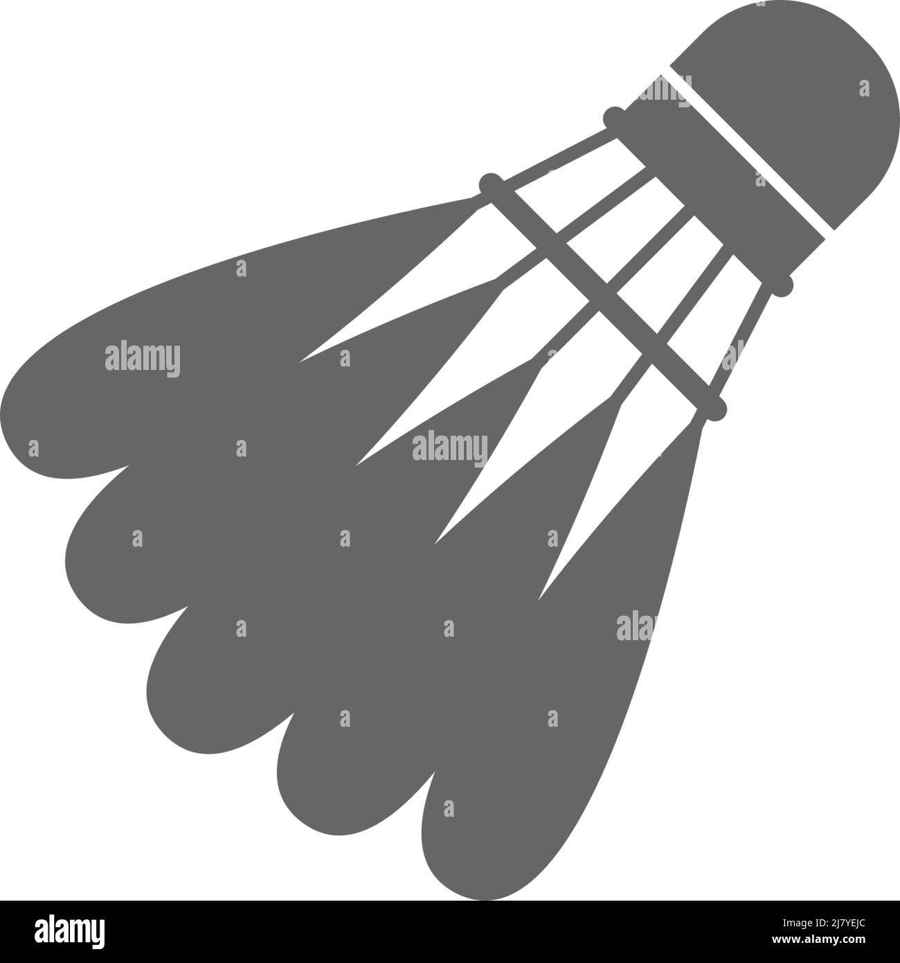 Badminton shuttlecock icon logo illustration vector Stock Vector Image ...