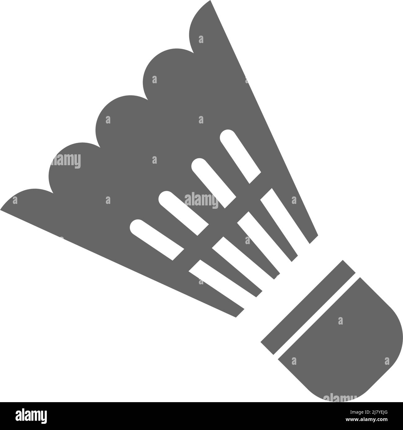 Badminton shuttlecock icon logo illustration vector Stock Vector Image ...