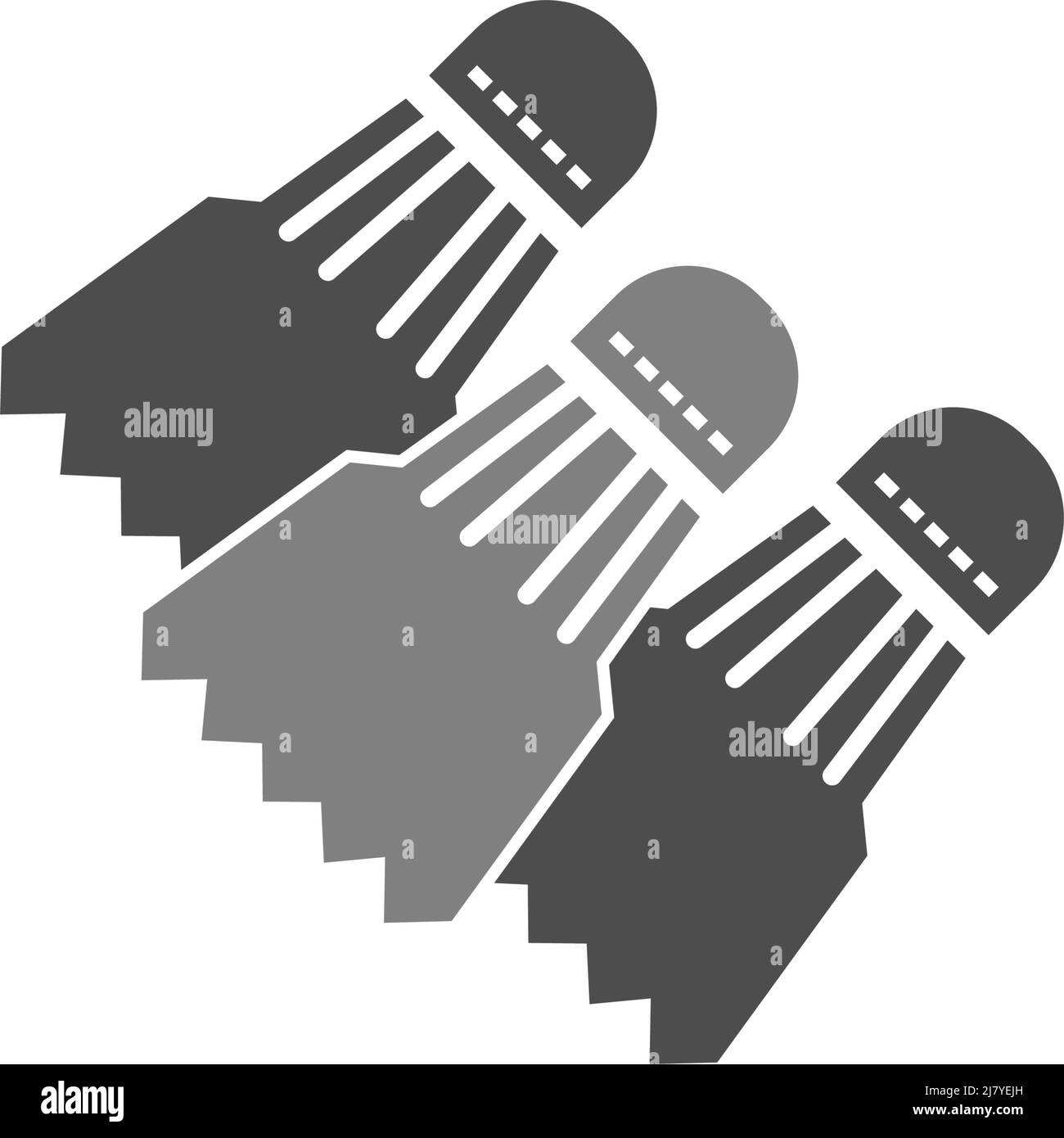 Badminton shuttlecock icon logo illustration vector Stock Vector Image ...