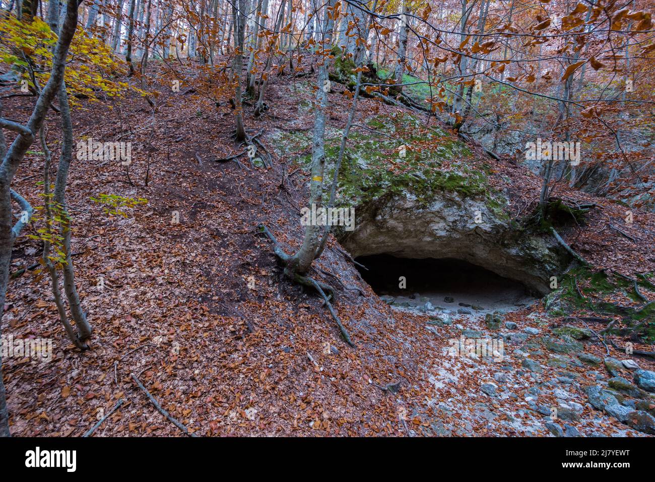 Mountains of the Abruzzo National Park - The fairy cave Stock Photo - Alamy