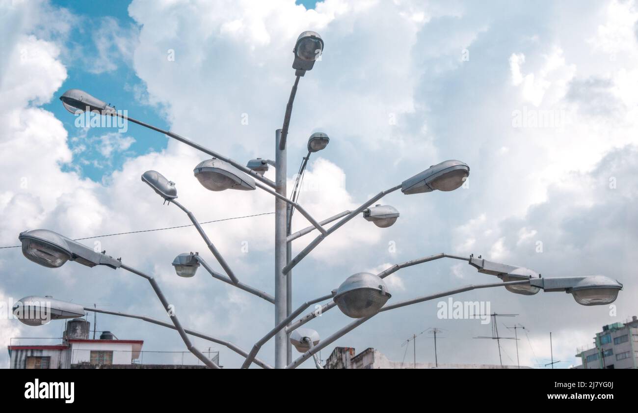 Streetlights, Havana, Cuba Stock Photo - Alamy