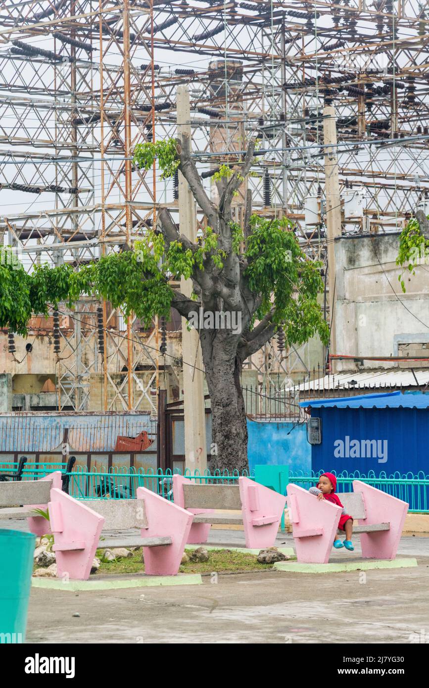 Power station in Regla, Cuba Stock Photo - Alamy