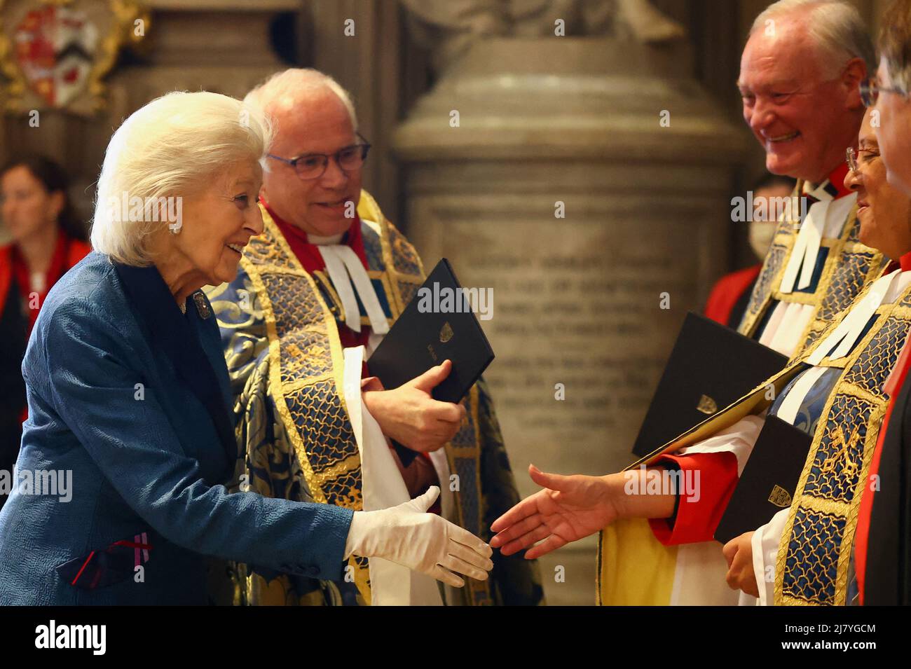 Princess Alexandra attends a service to commemorate the life of ...
