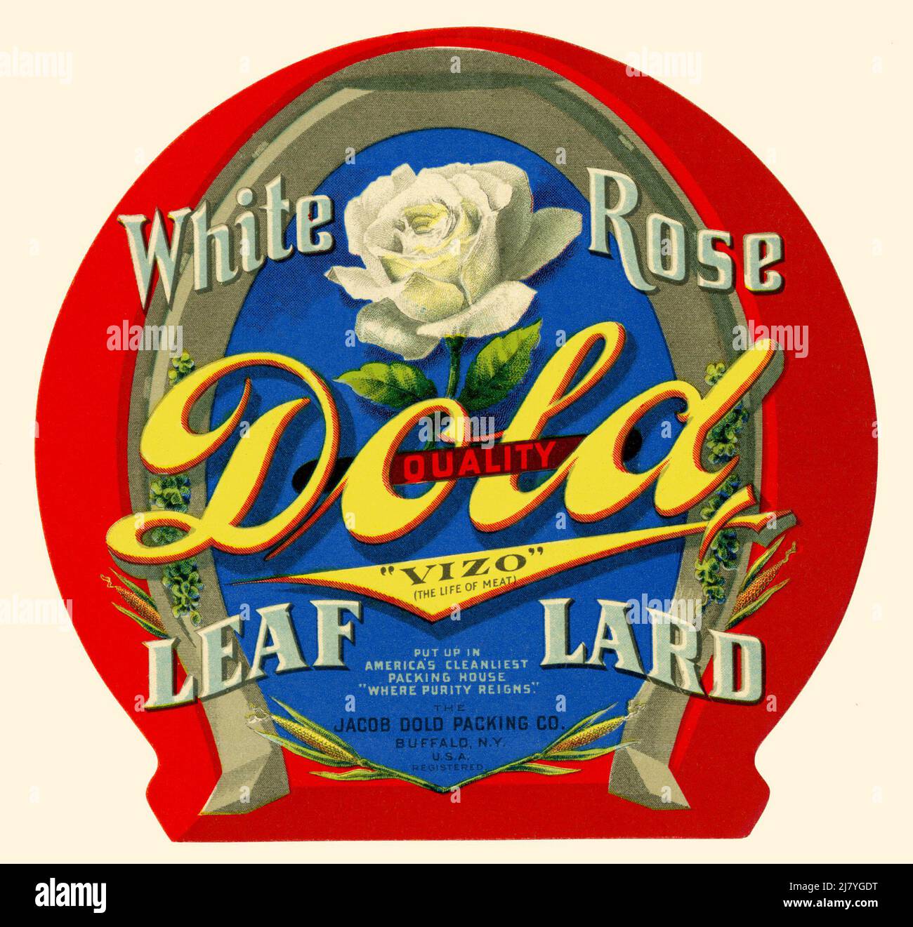 White Rose Leaf Lard Stock Photo - Alamy