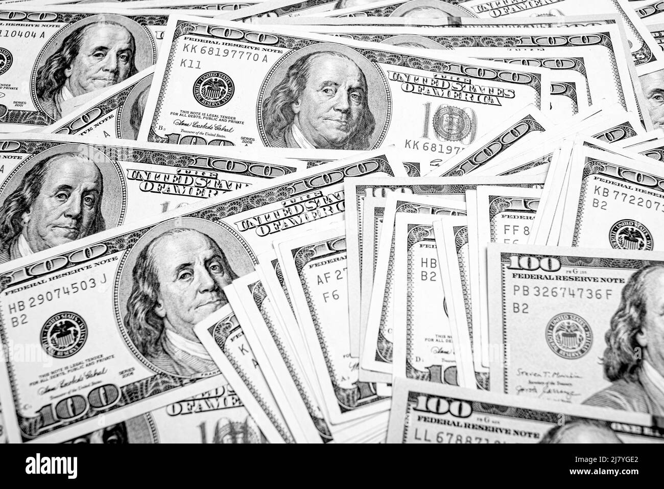 American dollar bills Black and White Stock Photos & Images - Alamy