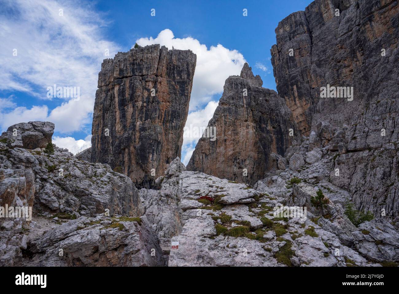 Cinque Torri. Famous place in the Dolomites. Italy Stock Photo - Alamy