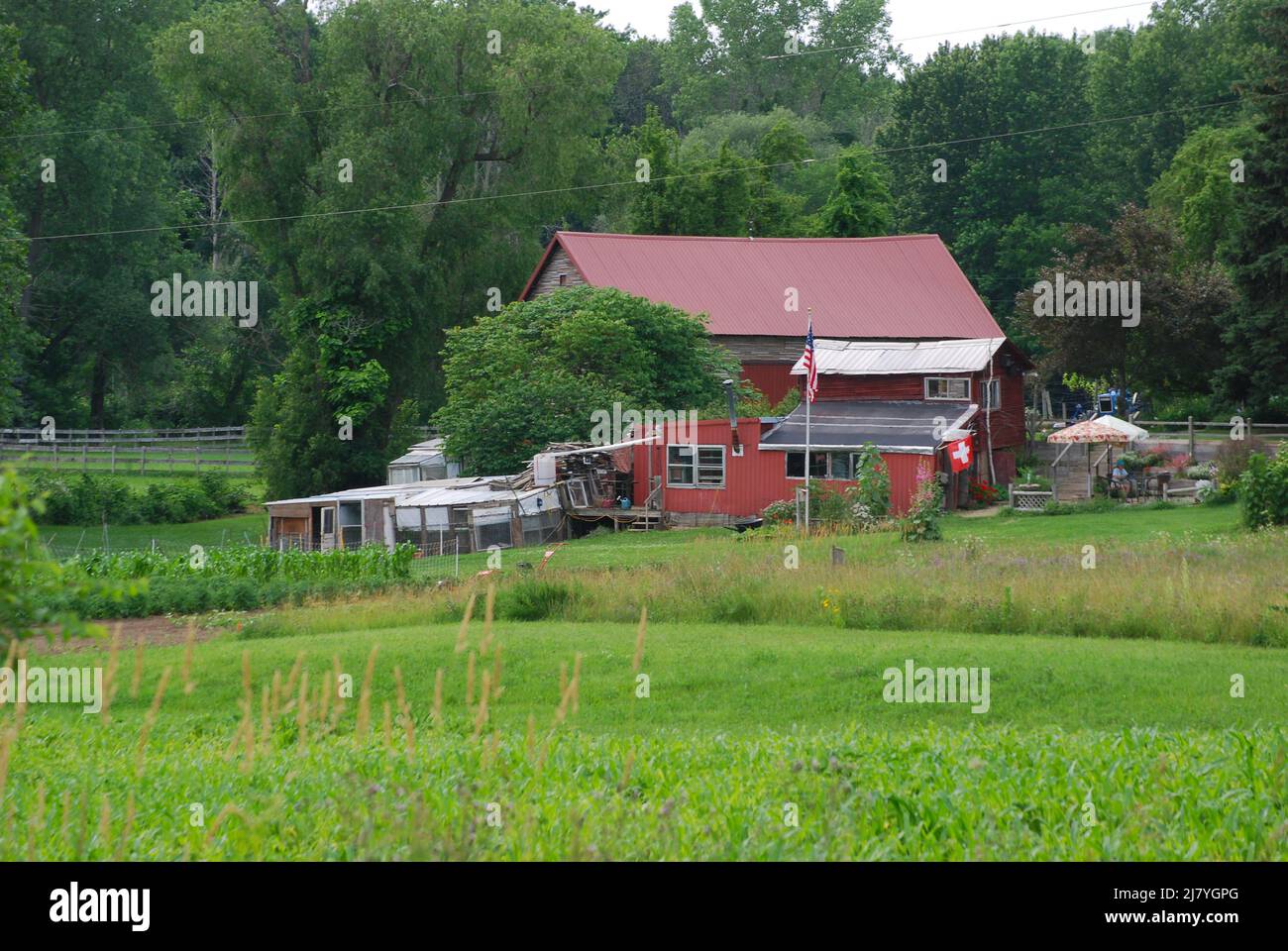 Old Farm in Michigan Stock Photo - Alamy