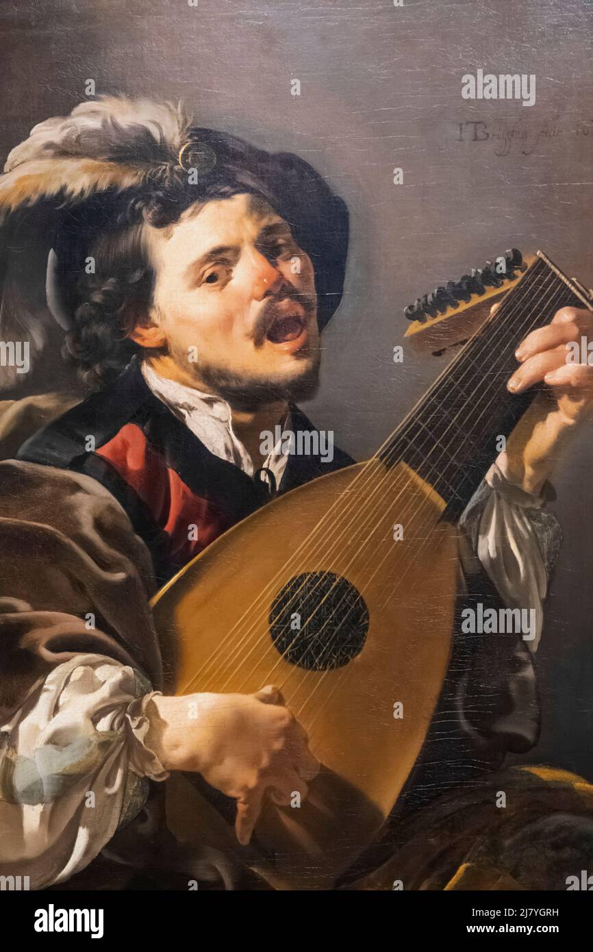 Man playing a lute hi-res stock photography and images - Alamy