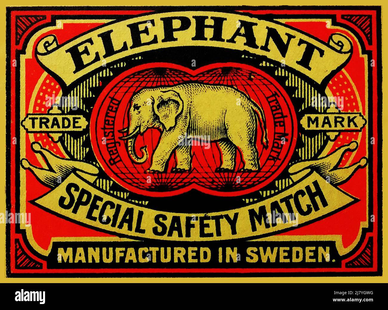 Elephant Special Safety Match Stock Photo - Alamy