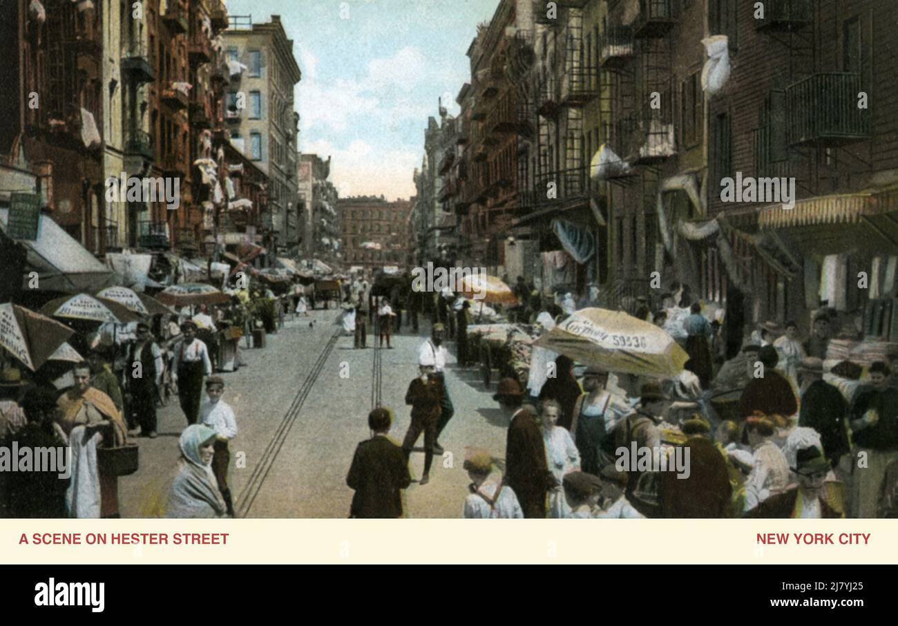 A Scene on Hester Street Stock Photo - Alamy