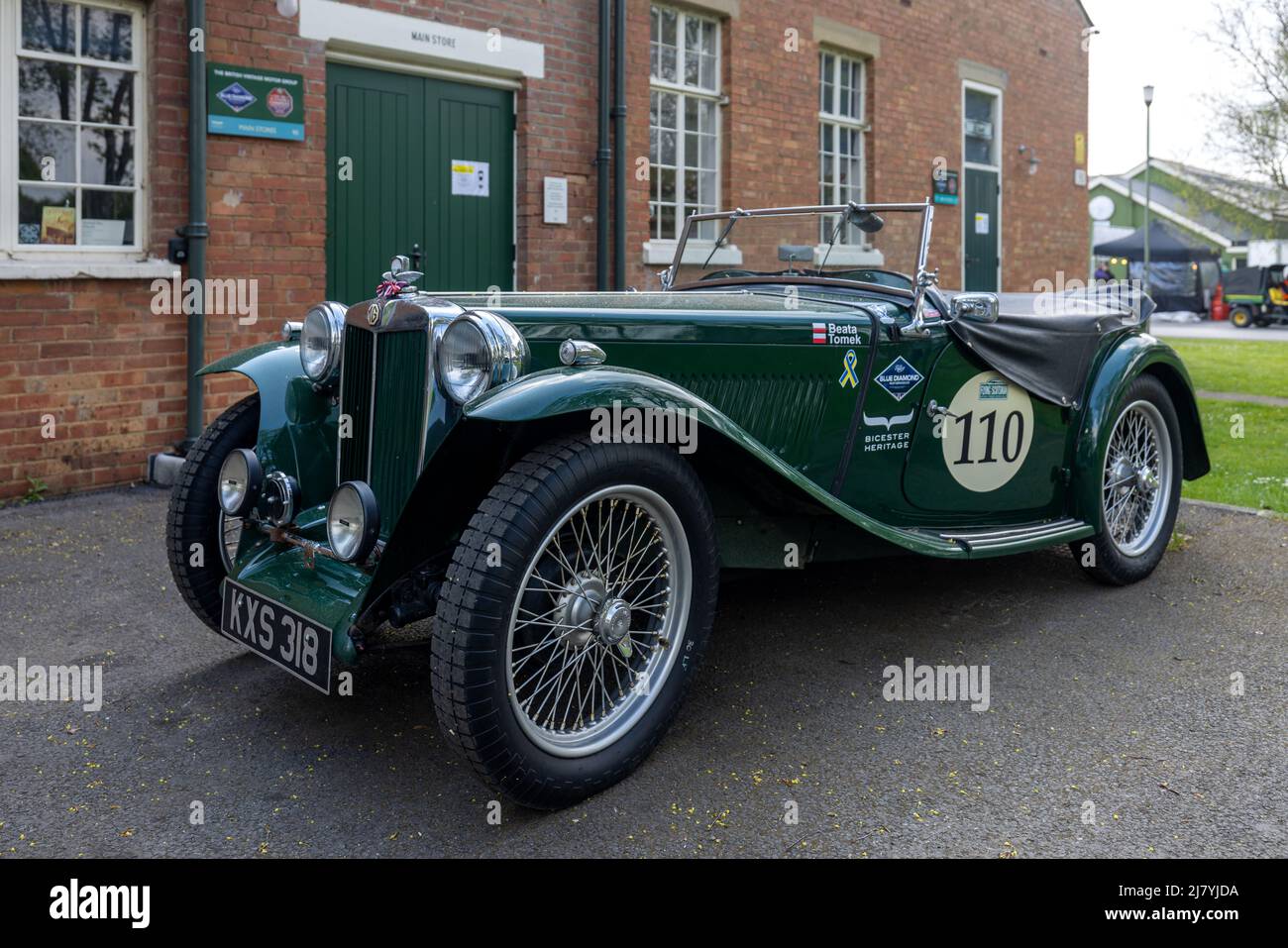 1949 MG TC ‘KXS 318’ on display at the April Scramble held at the ...