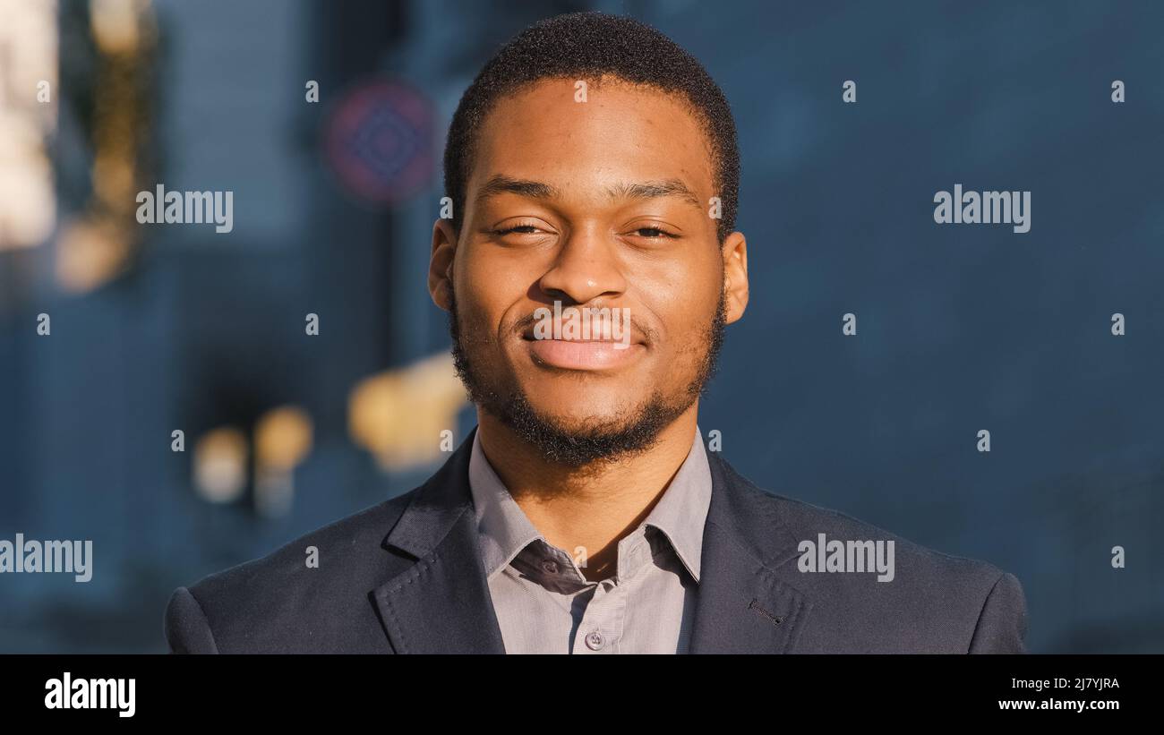 Happy African American businessman coach employee manager trainee ...