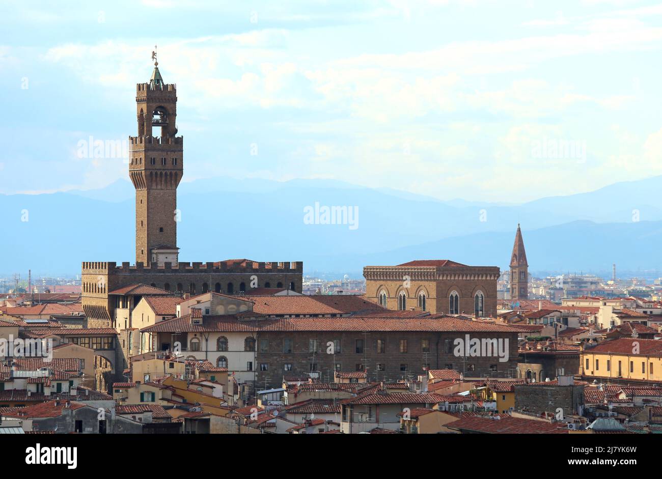 Old Palace called PALAZZO VECCHIO in Italian Language in Florence City ...