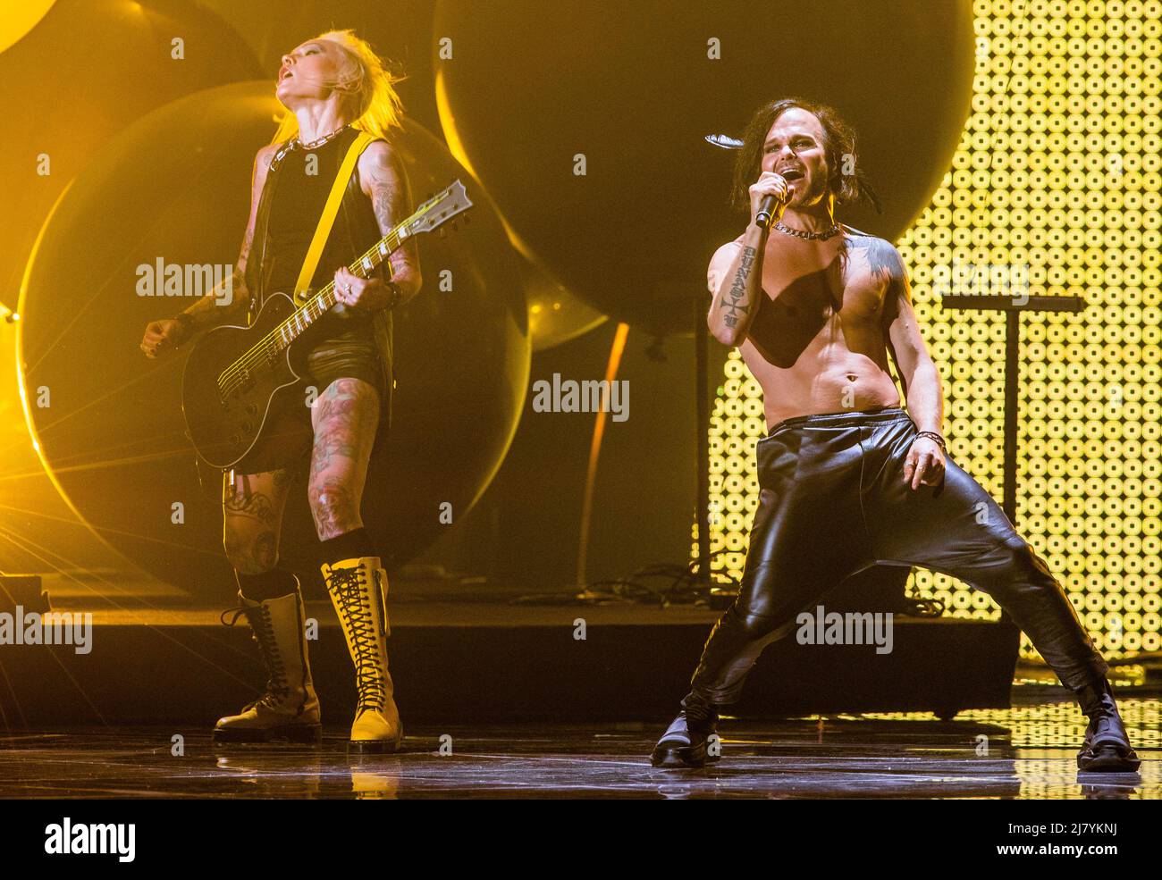 Turin, Italy. 11th May, 2022. The Rasmus from Finland perform their ...