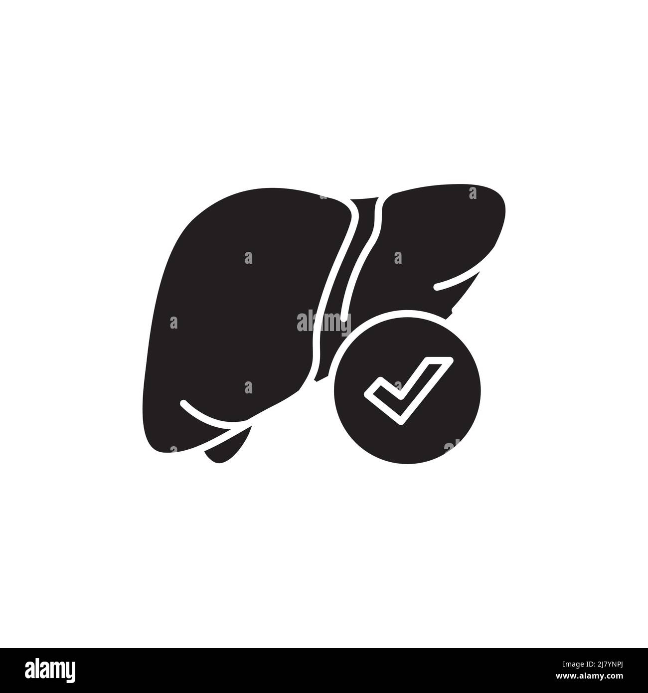 Healthy liver color line icon. Human diseases. Pictogram for web page ...