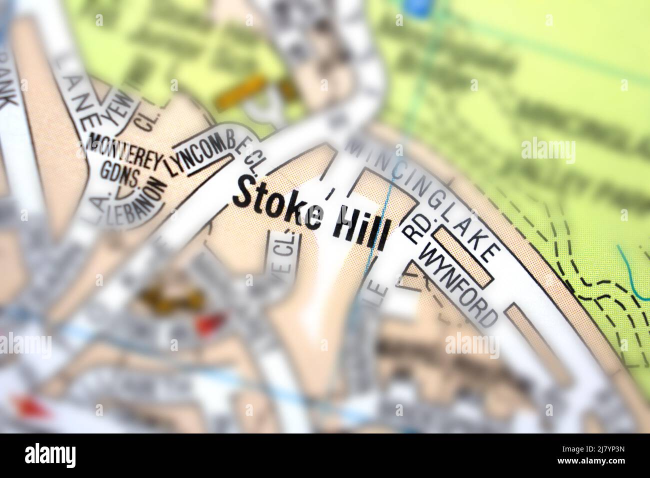 Stoke Hill district - Exeter City, Devon, United Kingdom colour atlas ...