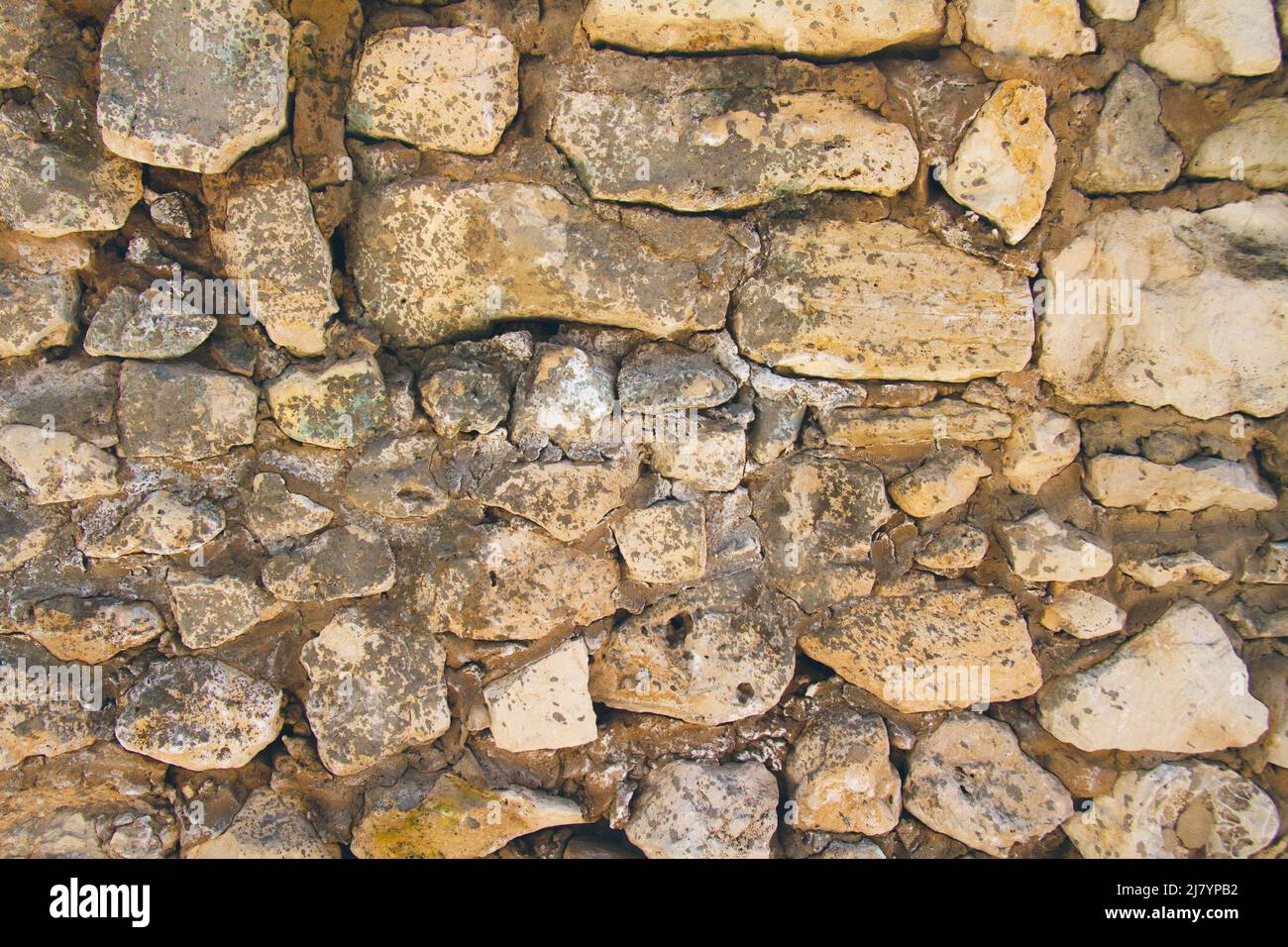 Texture of an old stone with a crack. Grunge brick texture. Old wall ...