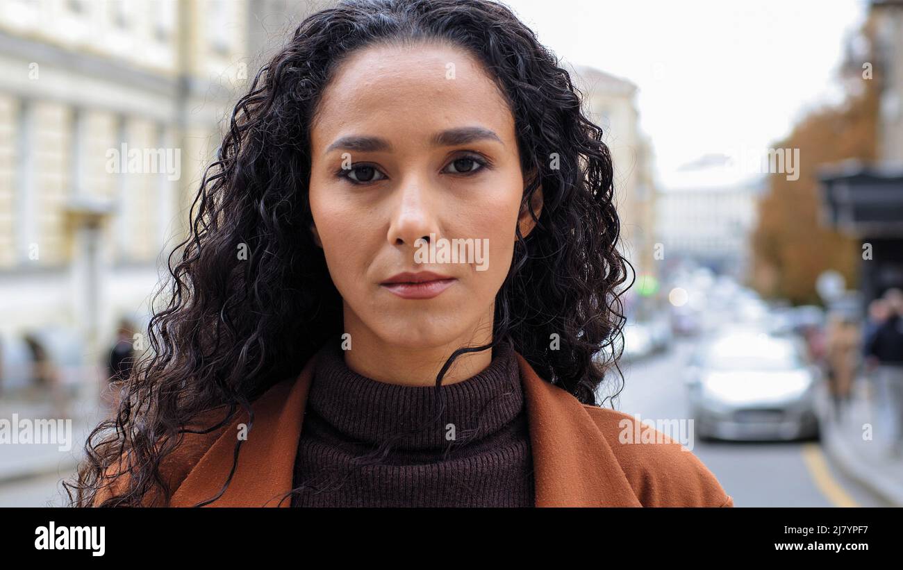 Female portrait face person latin woman young hispanic girl brunette ...