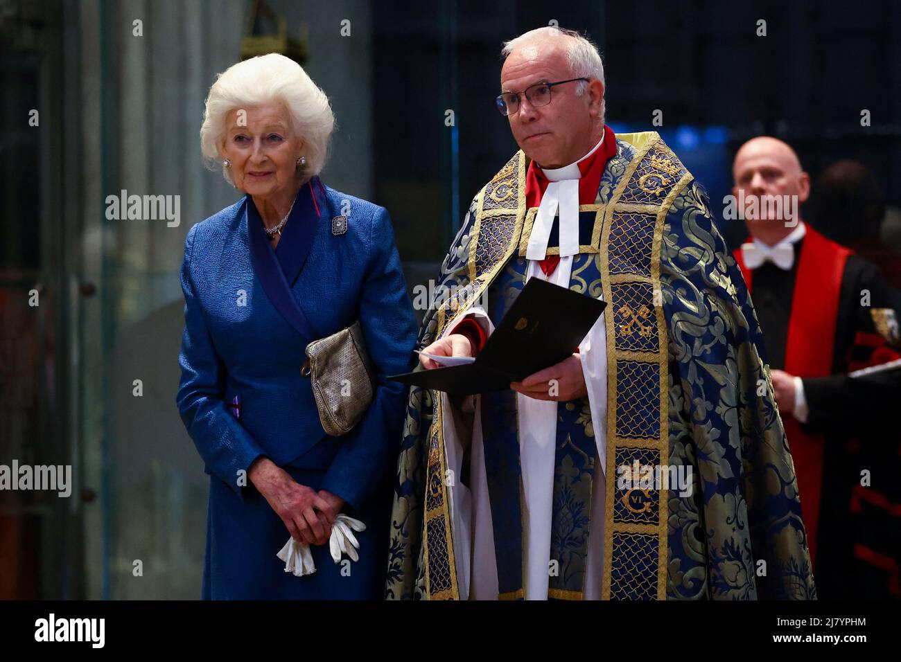 Princess Alexandra with the Dean of Westminster David Hoyle at a ...