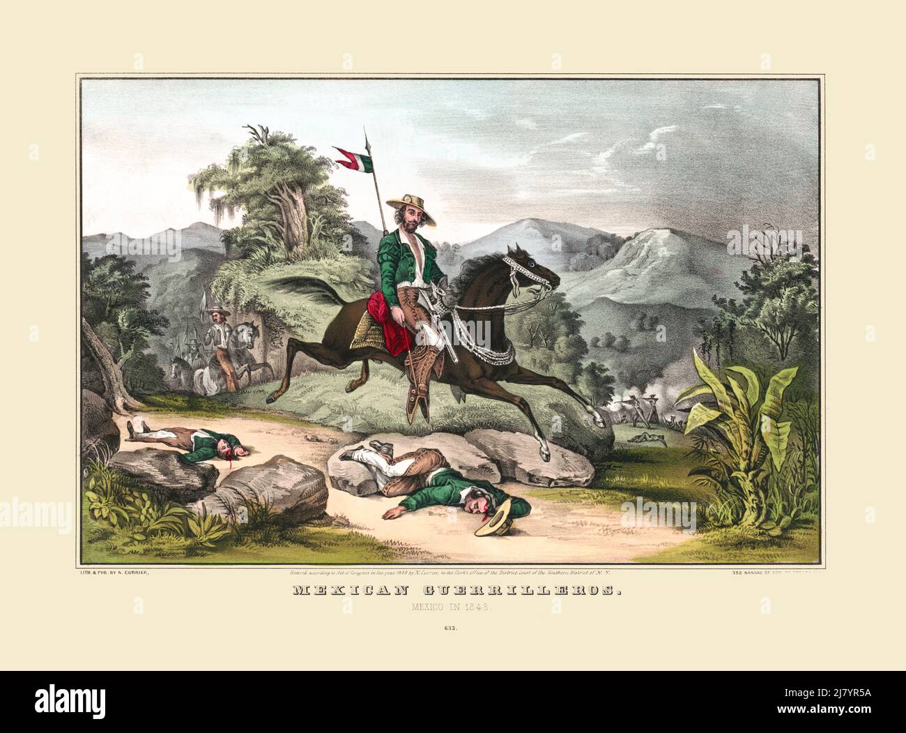 Mexican guerrilleros. Mexico in 1848 Stock Photo - Alamy