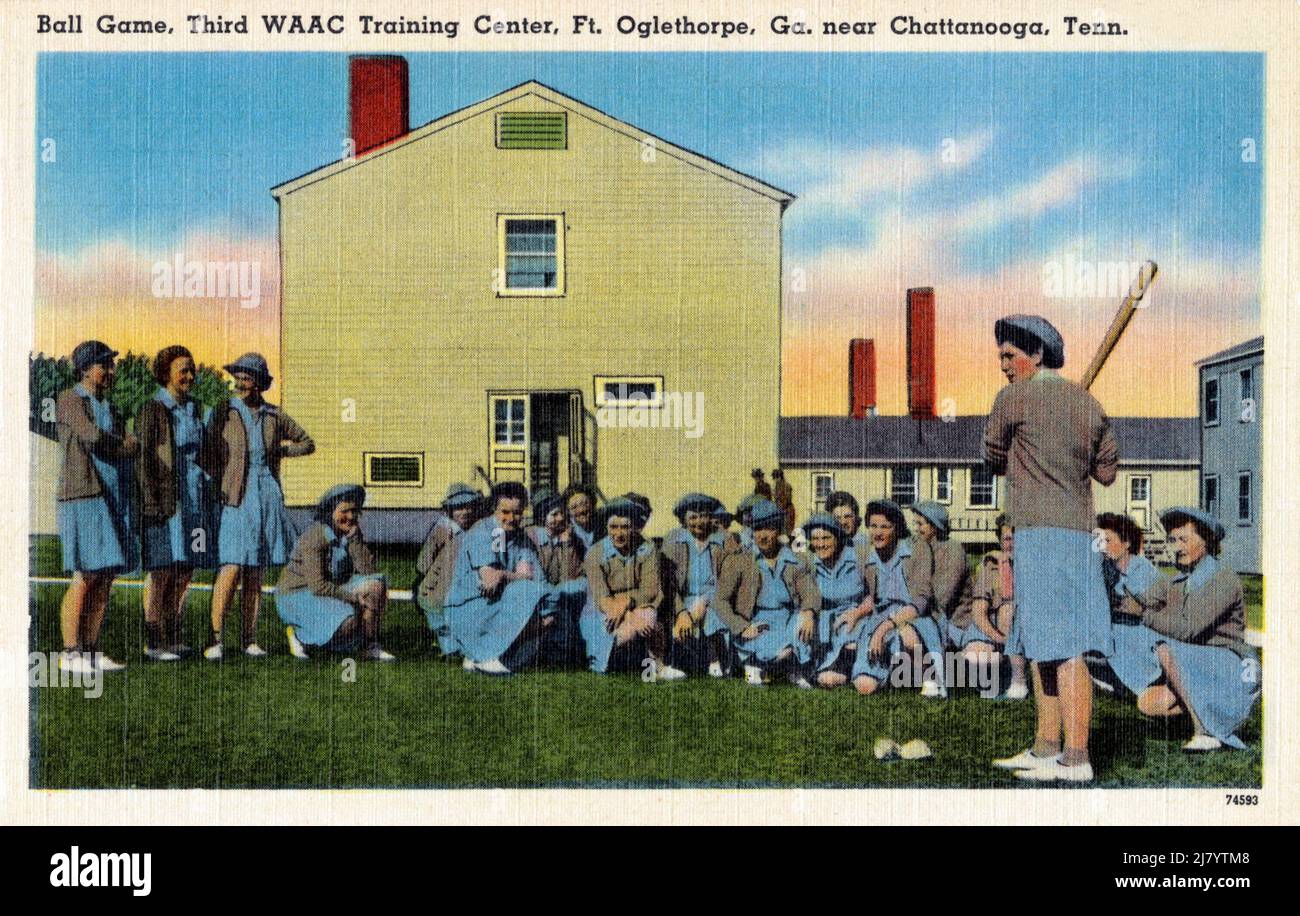 Ball game, Third WAAC Training Center Stock Photo - Alamy