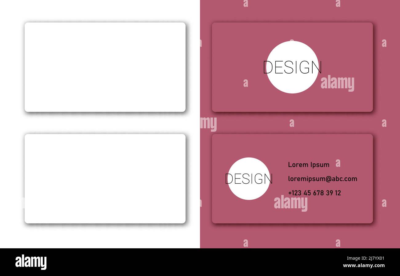 Vector business card in mesh gradient style Stock Vector Image & Art ...