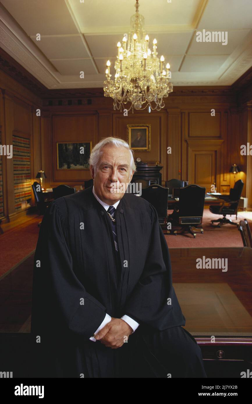 Chief Justice Warren E. Burger Stock Photo - Alamy