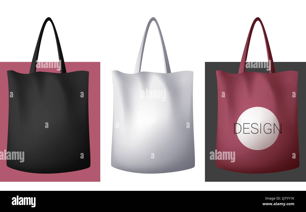 Vector bag in mesh gradient style. Editable illustration Stock Vector ...