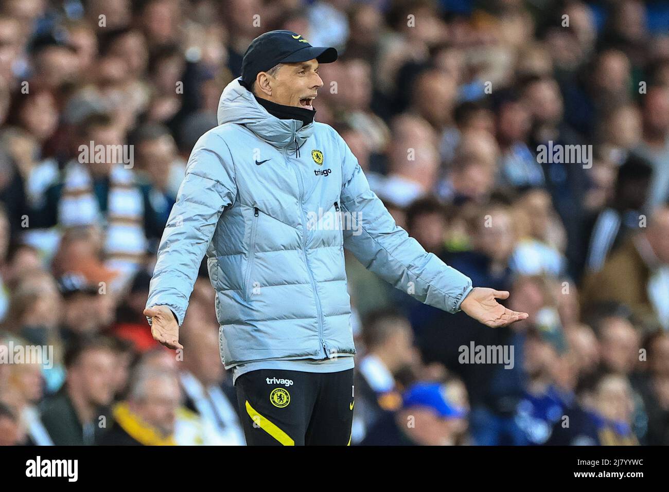 Thomas Tuchel manager of Chelsea reacts during the game Stock Photo - Alamy