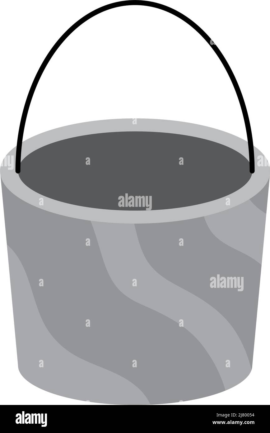 metal bucket tool isolated icon Stock Vector Image & Art - Alamy