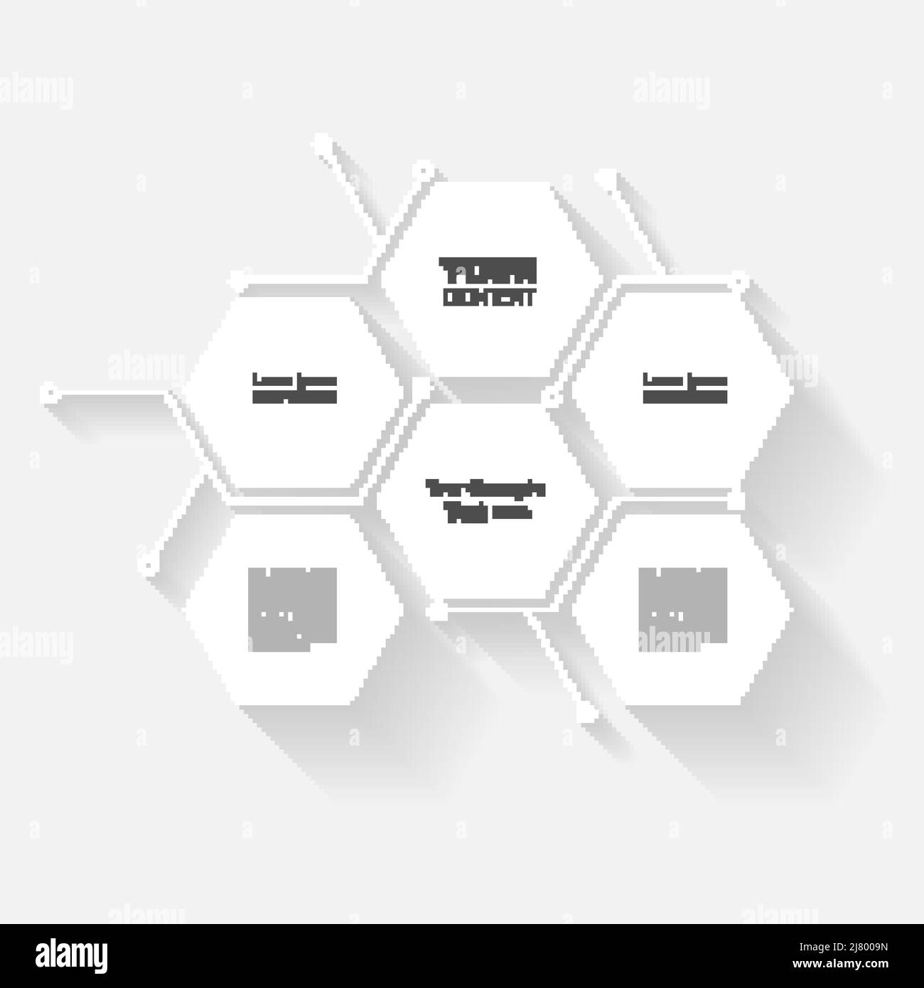 Modern hexagon shape text box design with your content Stock Vector ...