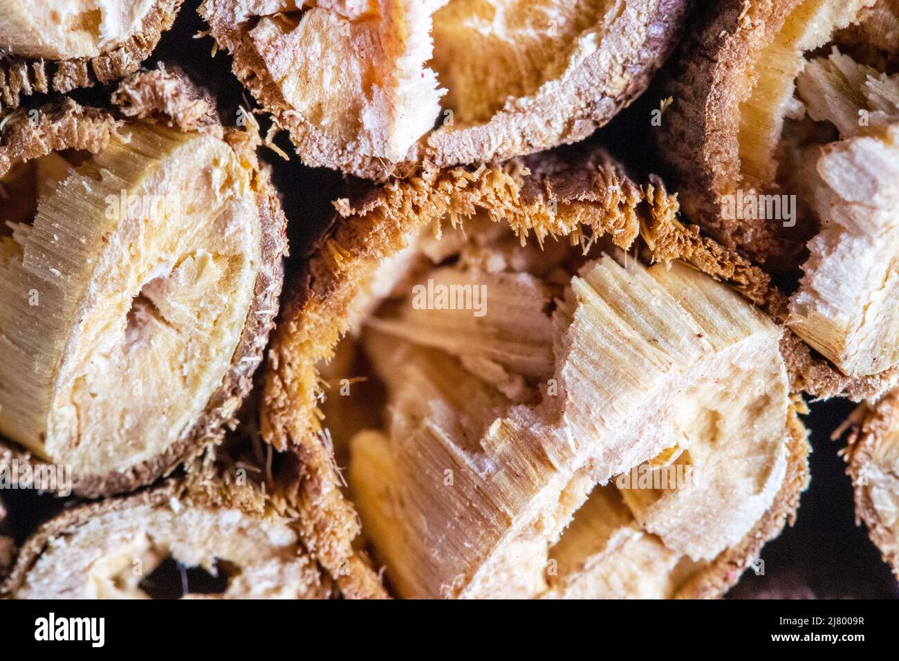 Macro of Cinnamon Sticks showing the detail and Texture Stock Photo - Alamy