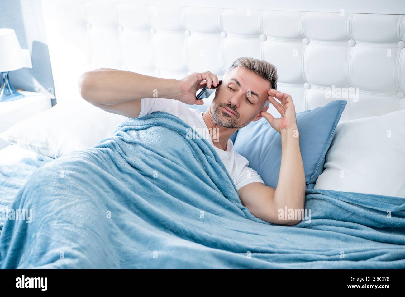 Grizzled man bed hi-res stock photography and images - Alamy
