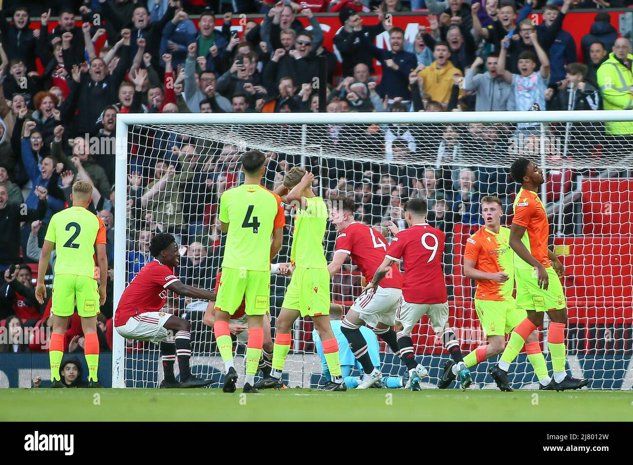 Rhys Bennett #5 of Manchester United opens the scoring Stock Photo - Alamy