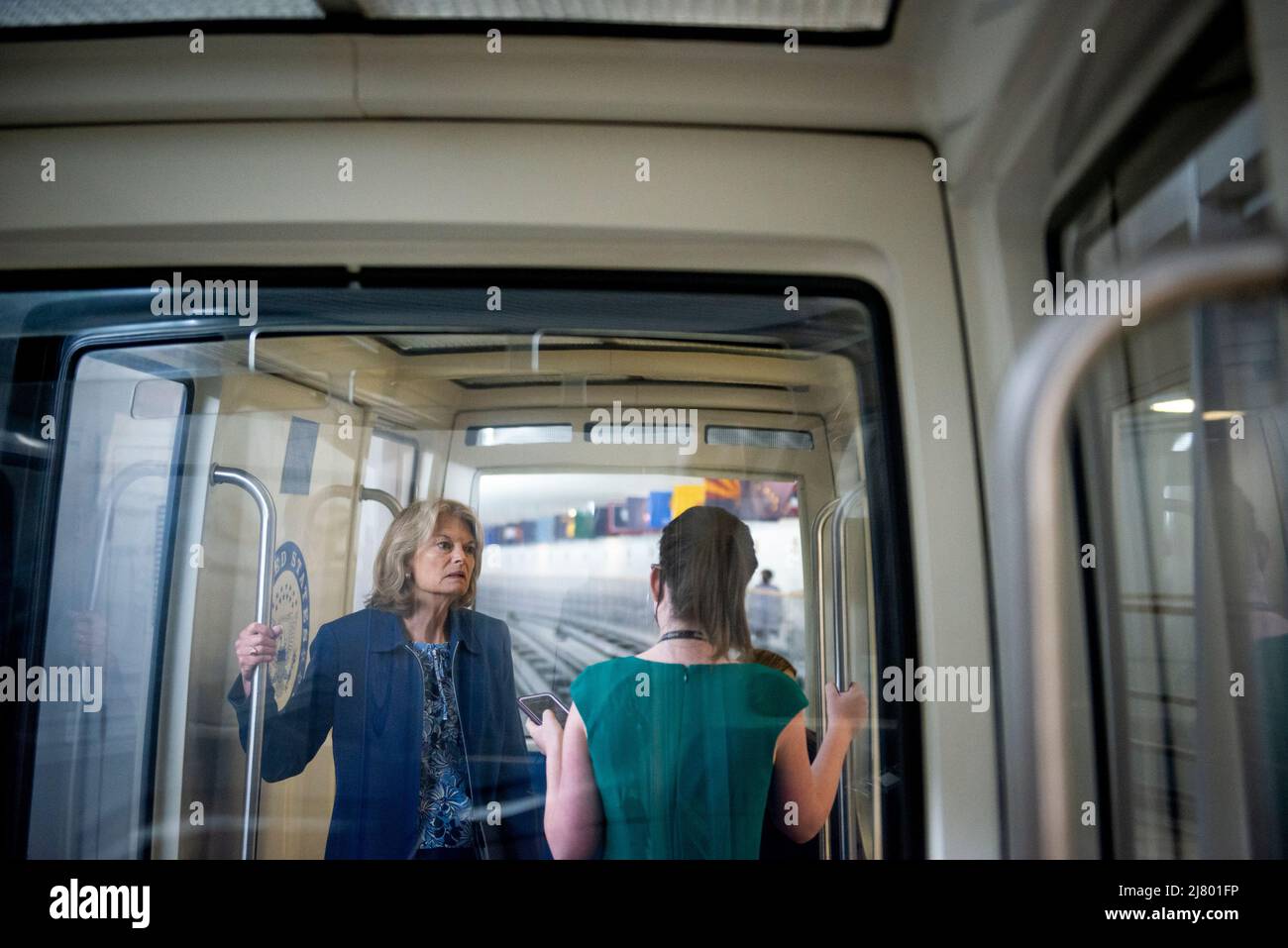 United States Senator Lisa Murkowski (Republican of Alaska), left ...