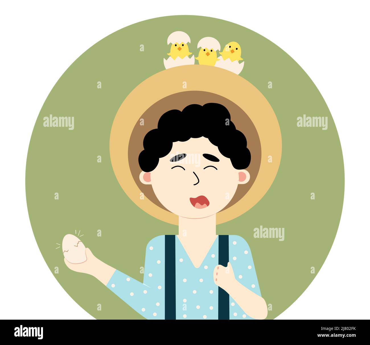 Modern chicken egg farm Stock Vector Images - Alamy