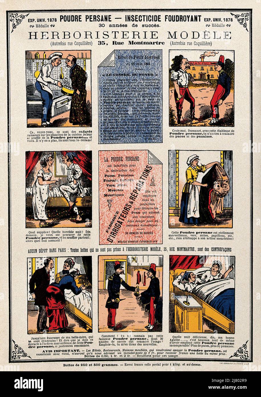 Poudre Persane Insecticide Stock Photo - Alamy