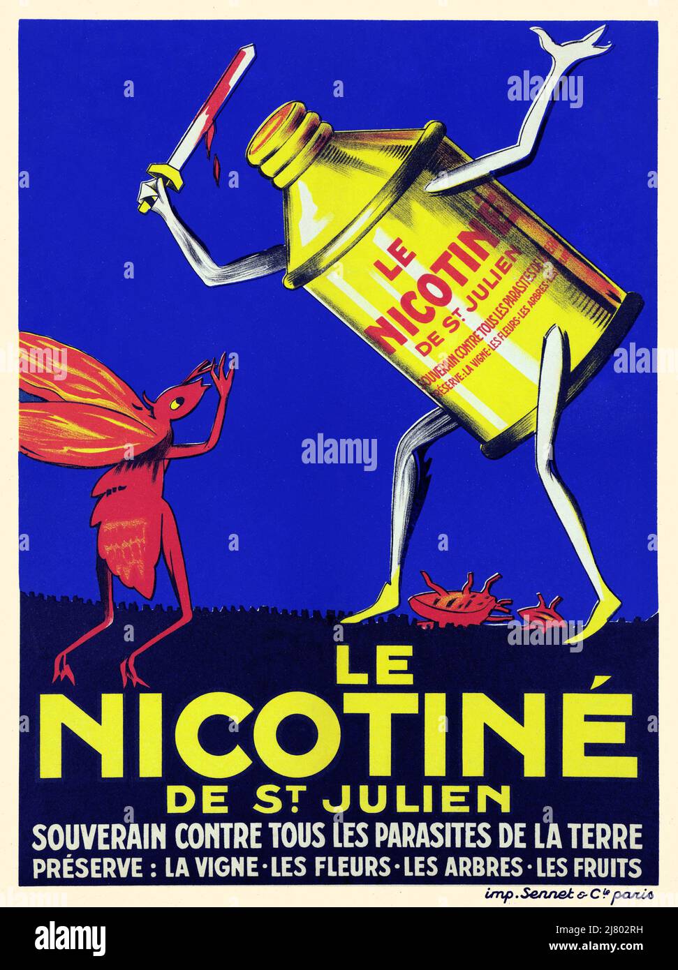 Le Nicotiné de St. Julien Stock Photo - Alamy