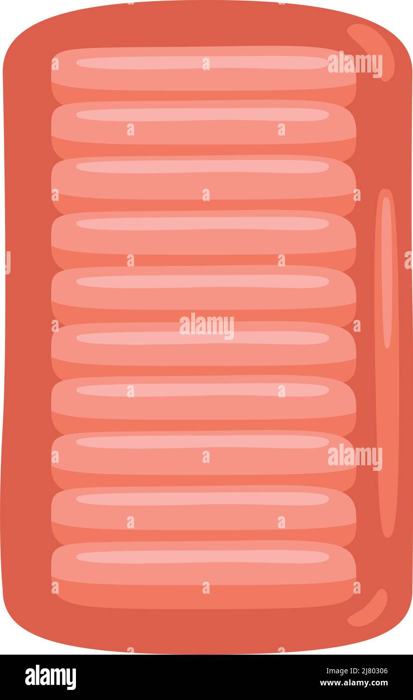 red mat inflatable isolated icon Stock Vector Image & Art - Alamy