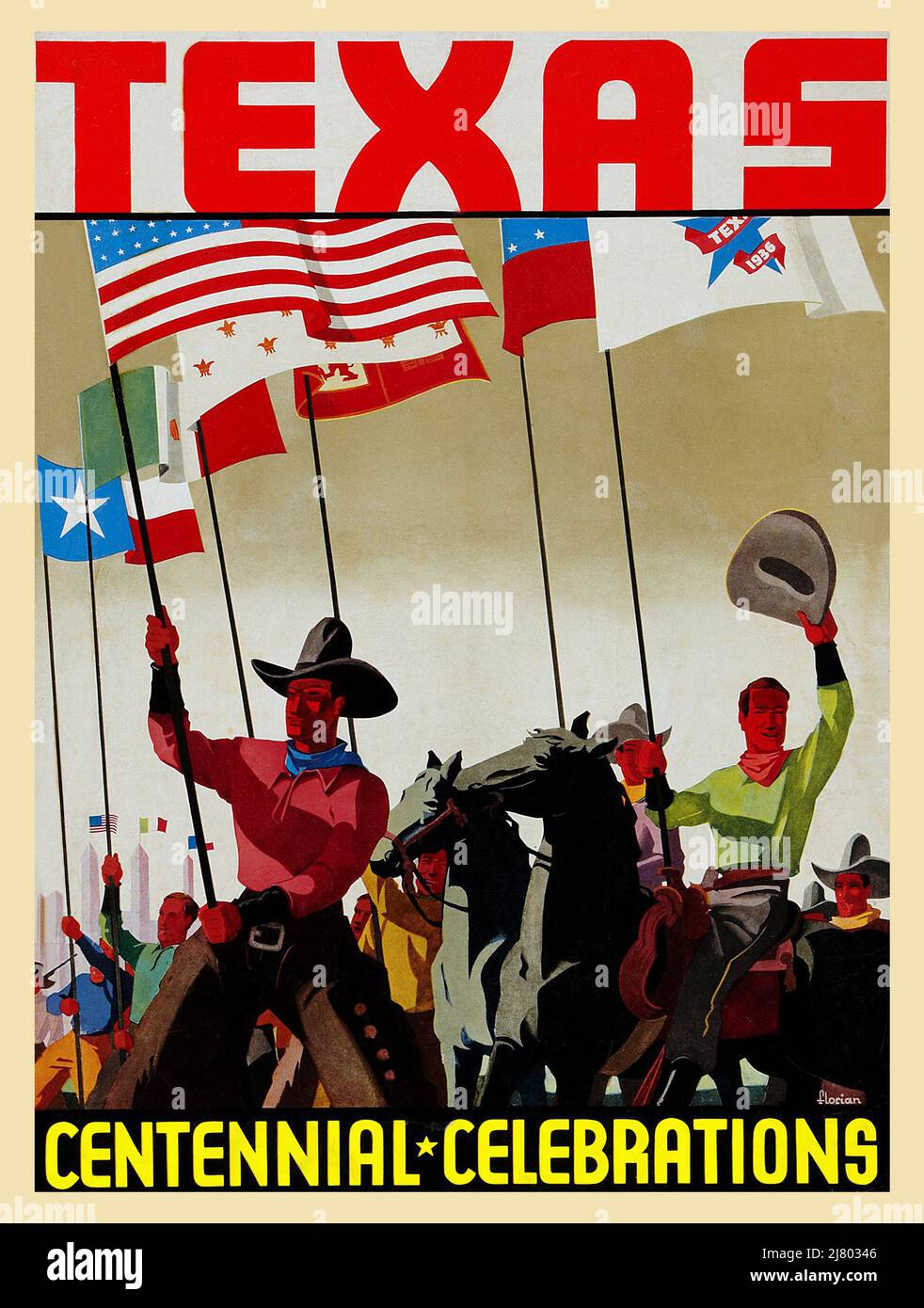 Texas Centennial Celebrations Stock Photo - Alamy