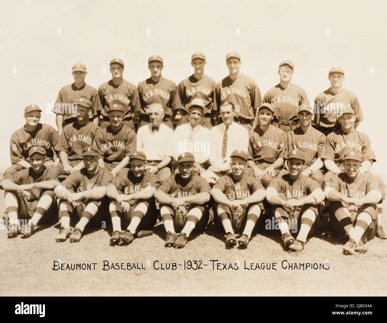 Beaumont Baseball Club 1932 - Texas League Champions Stock Photo - Alamy