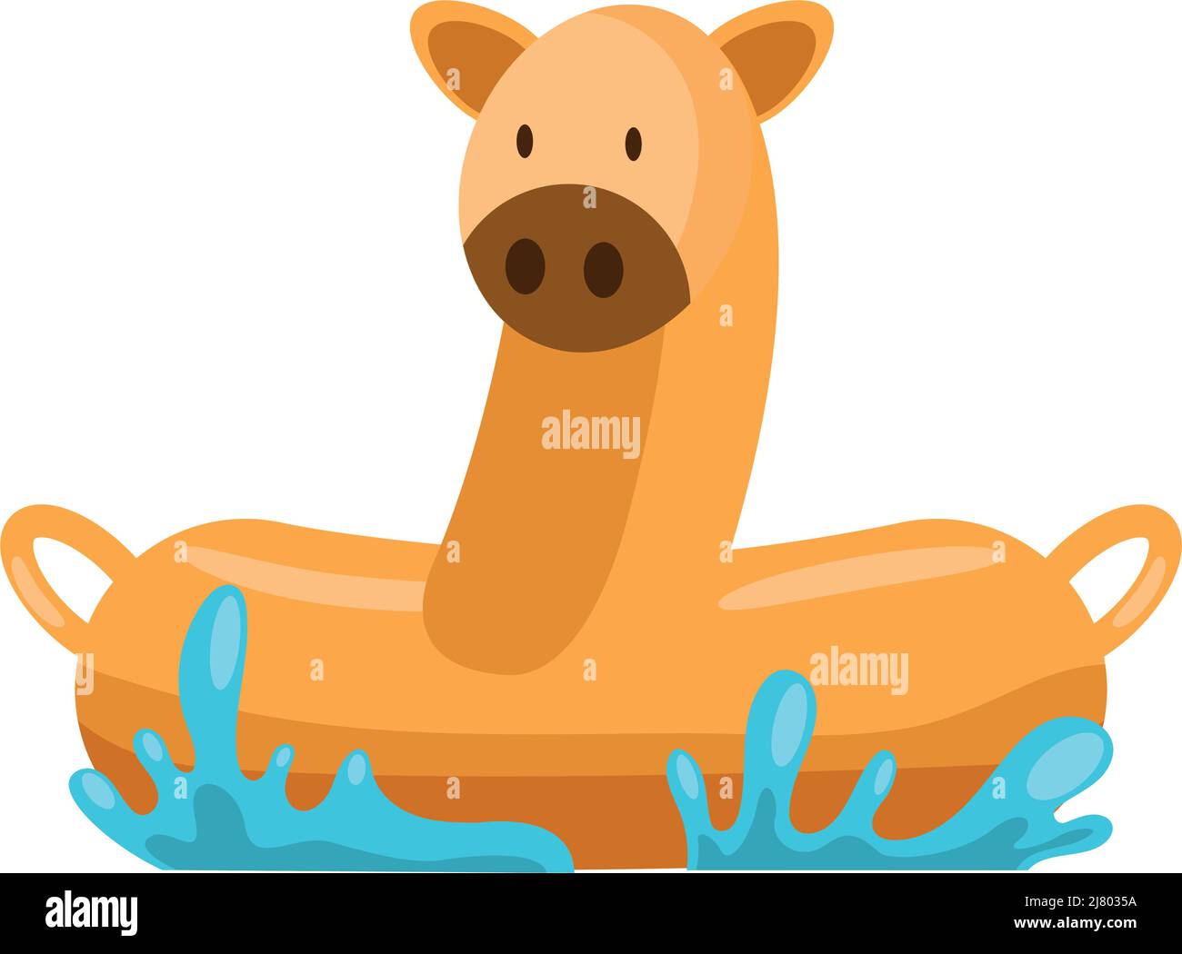 giraffe float inflatable isolated icon Stock Vector Image & Art - Alamy